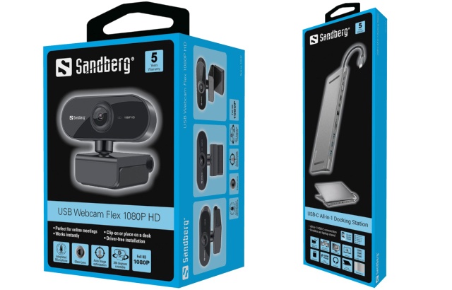 Sandberg presenta la USB Webcam Flex 1080P HD y la estación de ...