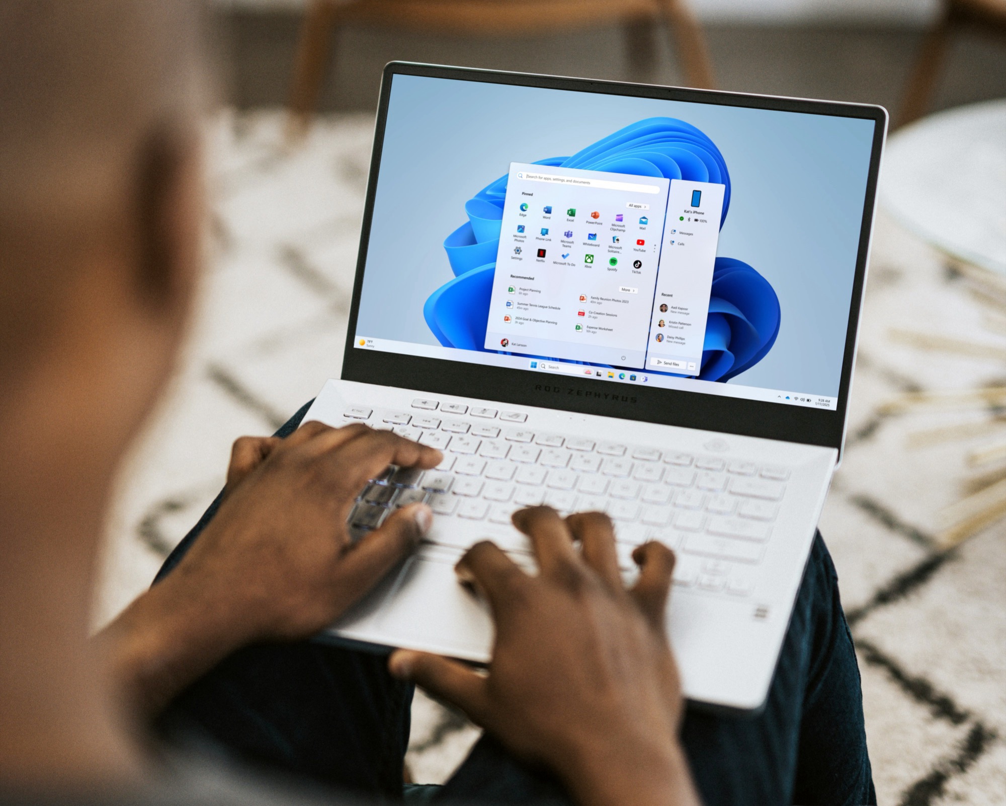 Windows 11 integra el iPhone en el menú de inicio para transferir ...