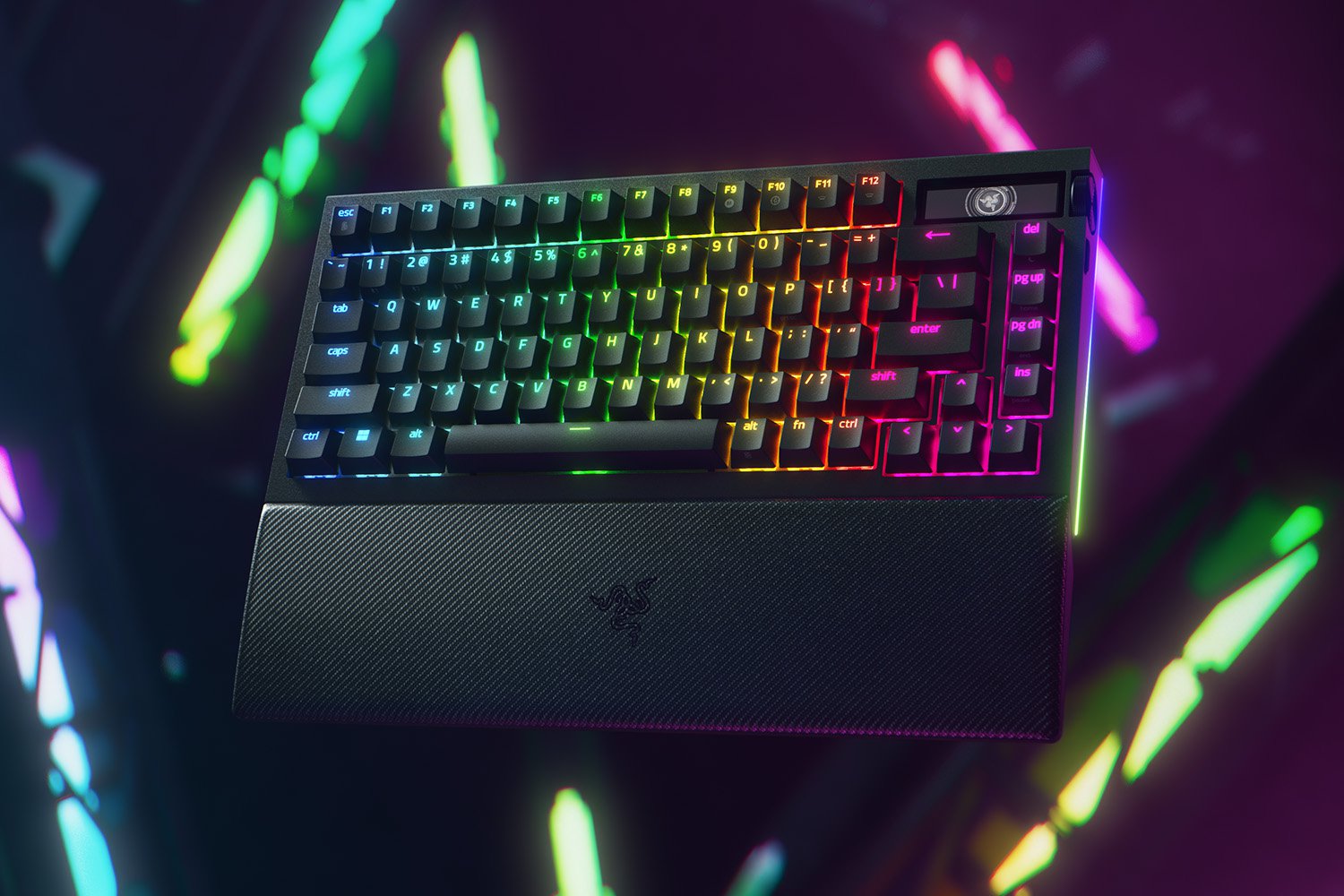 Lanzamiento del nuevo teclado mecánico Razer BlackWidow V4 Pro 75% con interruptores táctiles de ...