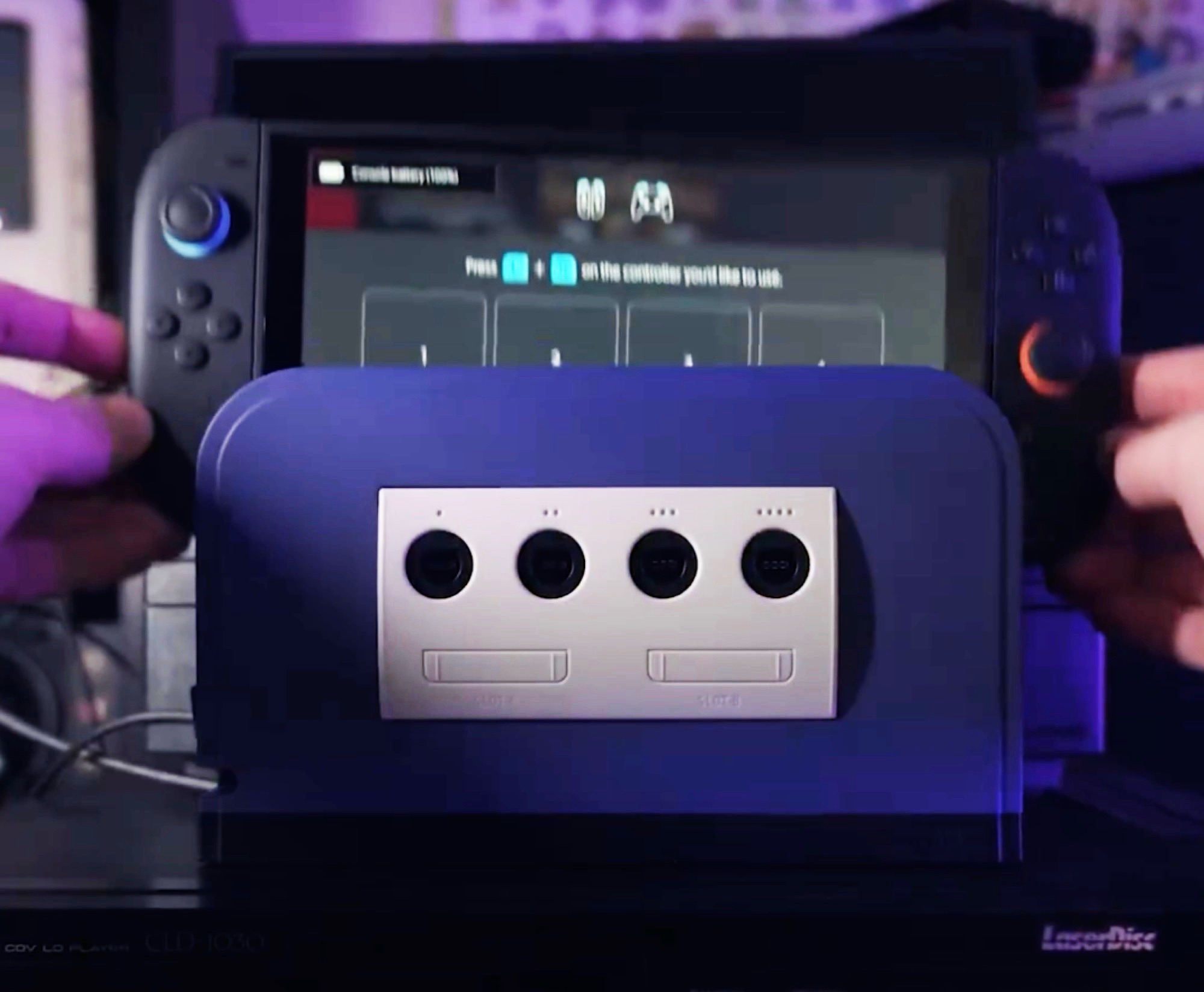 El Battle Dock para Nintendo Switch 2 luce el diseño de GameCube y ...