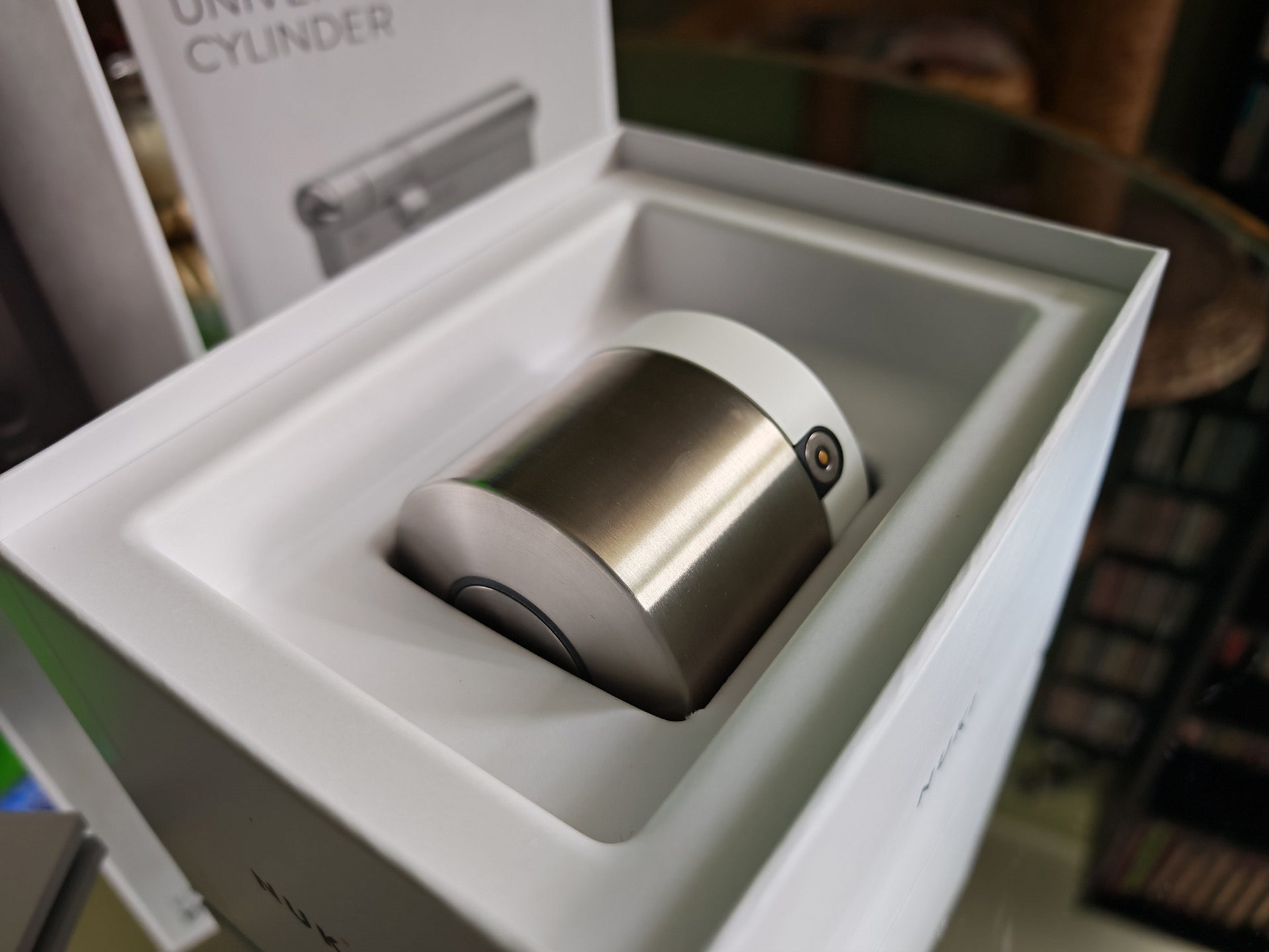 Cerradura de puerta con soporte Matter, cilindro universal y motor de ...