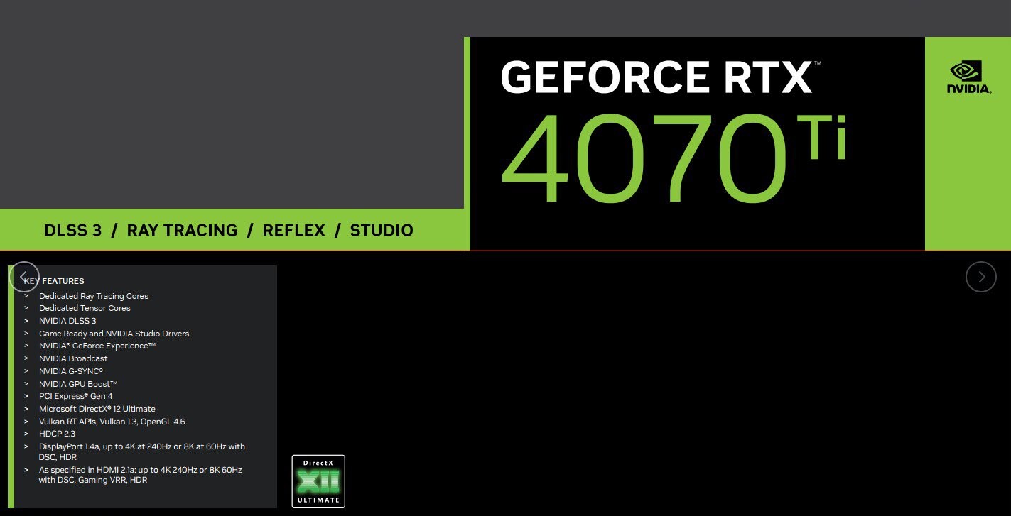 NVIDIA GeForce RTX 4070 Ti: se filtran el embalaje, las especificaciones y las fechas de ...