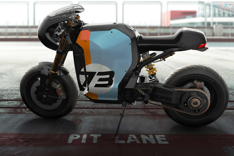 Super73 muestra una scrambler eléctrica Cyberpunk de 85 mph y una café ...
