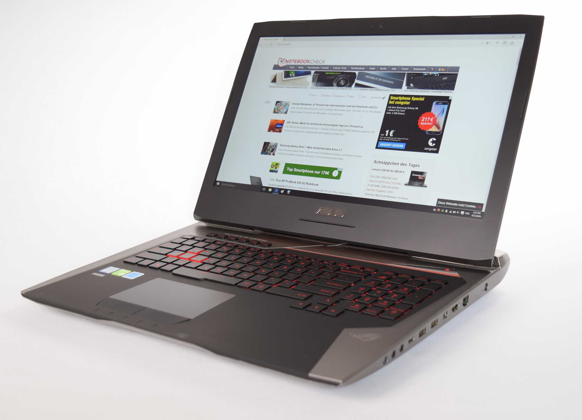 Asus G752VS-XB78K - Notebookcheck.org